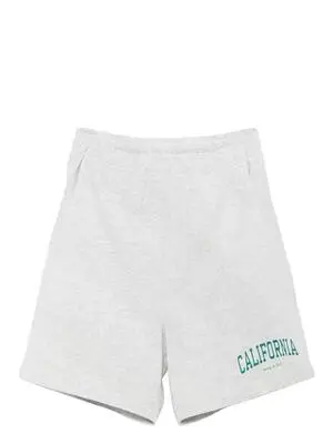 SPORTY & RICH Cotton-blend Shorts - Grey