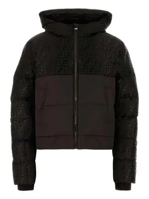 Fendi Jacquard Ff Nylon Jacket - Dark Brown-25