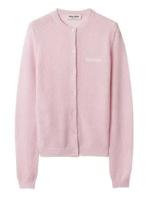 Miu Miu Cashmere Cardigan - White