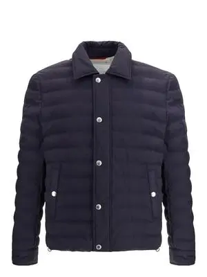 Brunello Cucinelli Down Jacket - Blue