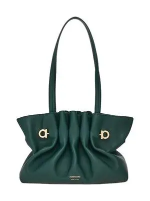 FERRAGAMO Soft Shoulder Bag - Green