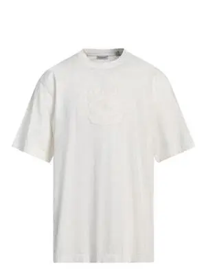 Burberry T-shirt Ivory Size Cotton, Elastane - White