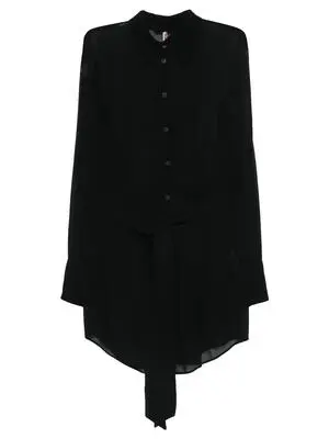 MAISON CLOSE Fever Beach Shirt Dress - Black