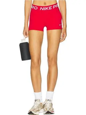 Nike Three Shorts - University Red & White