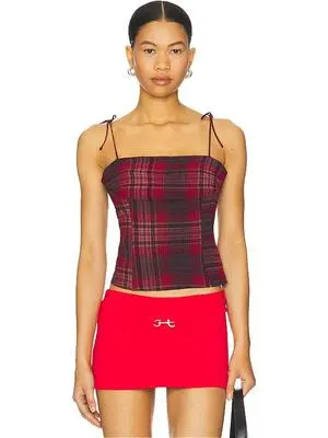 Lioness Humphrey Cami - Crimson Plaid