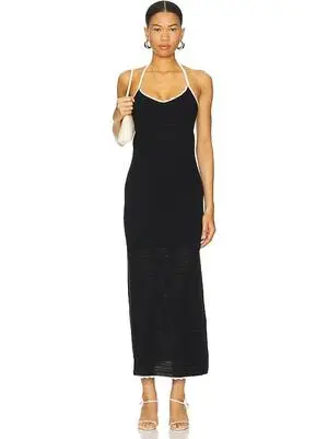 Bec & Bridge Ravyn Halter Maxi Dress - Black & White