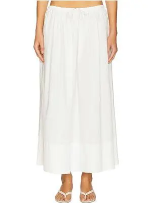 PISTOLA Poplin Maxi Skirt - Le Blanc