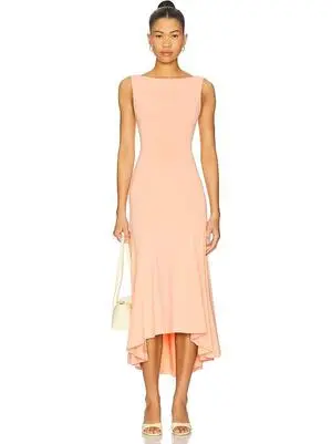 GUIZIO Daye Midi Dress - Light Coral