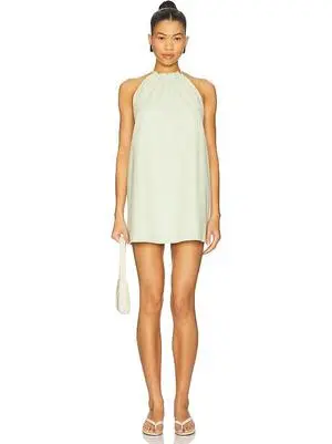 SNDYS Alysse Halter Mini Dress - Matcha