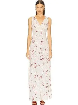 L'academie By Marianna Hallie Maxi Dress - Suki Cherry Abstract