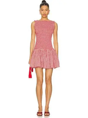 L'academie By Marianna Gwen Mini Dress - Red & White