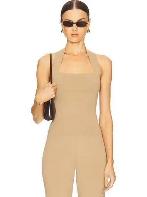 L'academie Azari Knit Top - Camel