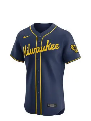 Nike Milwaukee Brewers Mlb Elite Jersey - Blue