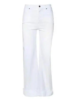 SOLOTRE Flared Jeans - White