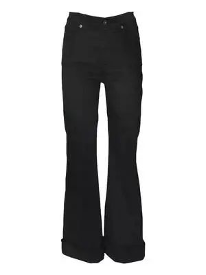 SOLOTRE Flared Jeans - Black