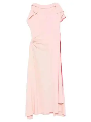 Victoria Beckham Gathered Dress - Pink