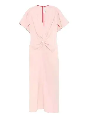 Victoria Beckham Gathered Mid-length Dress - Pink