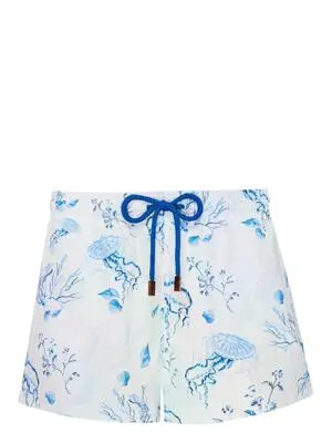 Vilebrequin Medusa And Shells Swim Shorts - White