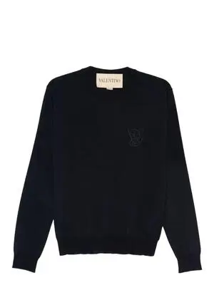 Valentino Garavani Embroidered Sweater - Blue