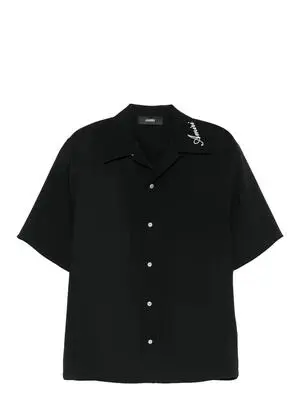 Amiri Logo-embroidered Shirt - Black