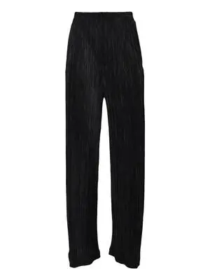 SOLOTRE Pleated Trousers - Black