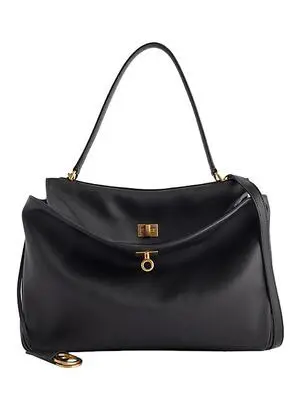 Balenciaga Rodeo Medium Leather Top-handle Bag - Black