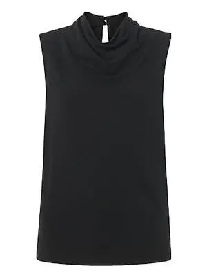 Whistles Sleeveless Woven Top - Black