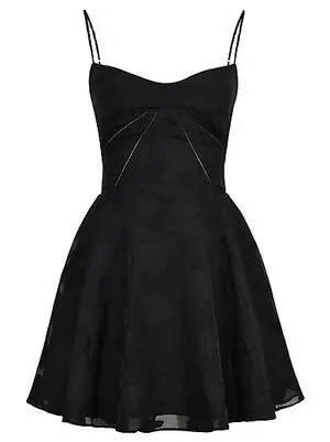 House Of Cb Woven Mini Dress - Black
