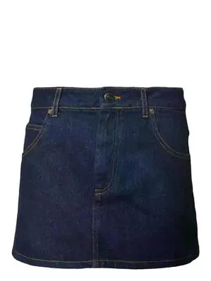 CHARLES JEFFREY Denim Mini Skirt - Blue