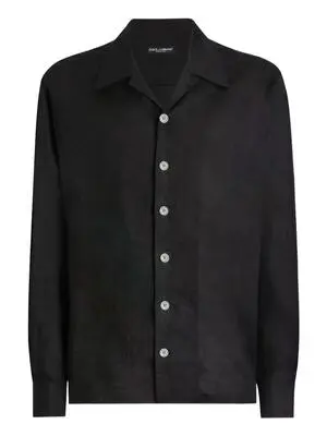 Dolce & Gabbana Linen Shirt - Black