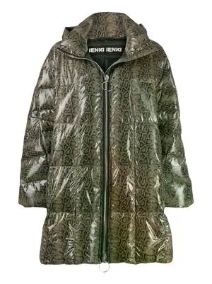 IENKI IENKI Printed Puffer Jacket - Brown