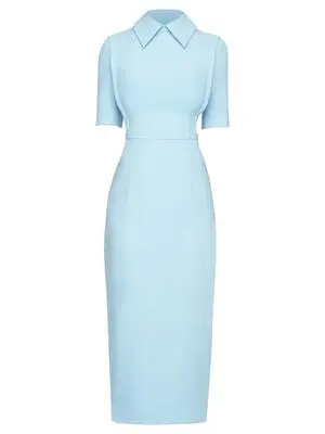 EMILIA WICKSTEAD Valletta Midi Dress - Blue