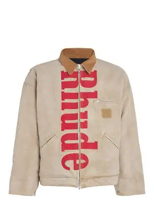 Rhude Cotton Padded Field Jacket - Beige