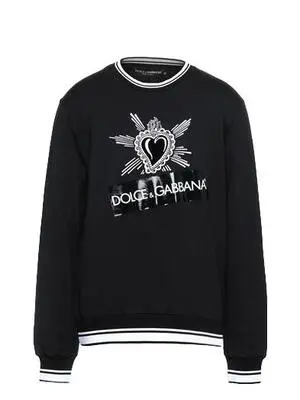 Dolce & Gabbana Cotton-elastane Fleece Sweatshirt - Black