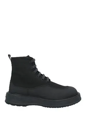 Hogan Ankle Boots In Textile Fibers - Black