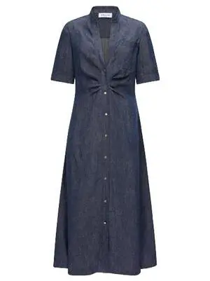 CALLAS MILANO Noor A-line Shirtdress - Indigo Blue