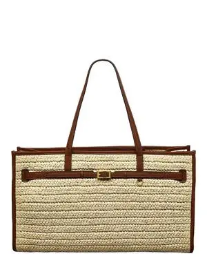 RADLEY The Library Raffia Tote Bag - Natural