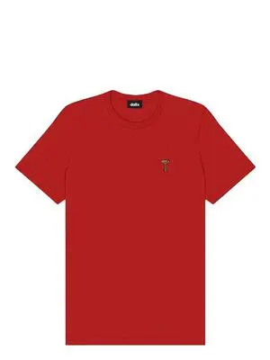 DALIX Mens Coffee Martini Midweight Tee Red