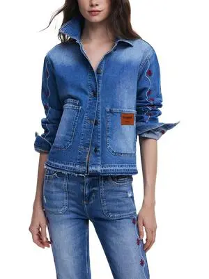 Desigual Denim Trucker Jacket - Light Blue
