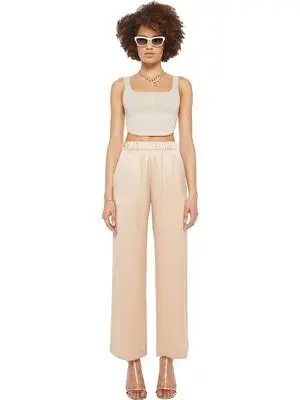 Sablyn Brynn High Rise Wide Leg Silk Pant - Pink