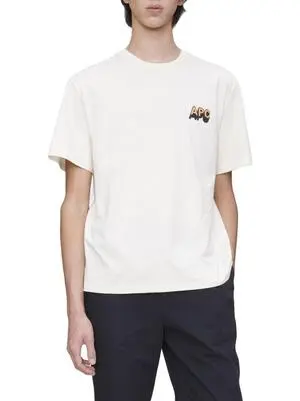 A.p.c. 70s Logo Graphic T-shirt - Ecru