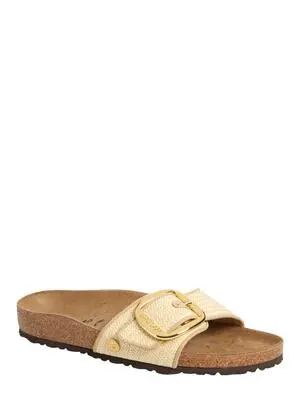 BIRKENSTOCK Madrid Big Buckle Slide Sandal - Beige