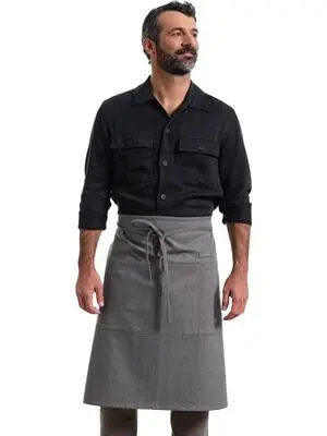 MEEMA Bistro Apron With Pockets Charcoal