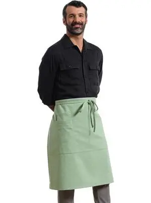 MEEMA Bistro Apron With Pockets Sage Green