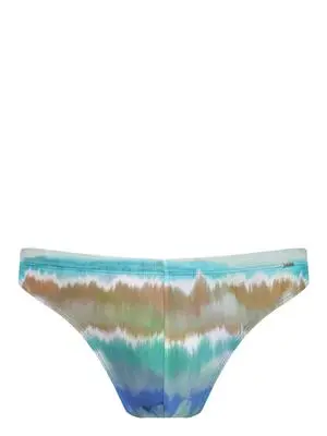 AMIR SLAMA Tie-dye Swim Trunks - Blue