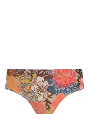 AMIR SLAMA Floral-print Swim Trunks - Neutrals