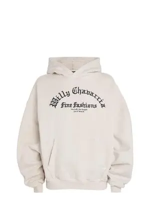 WILLY CHAVARRIA Cotton Logo Hoodie - White