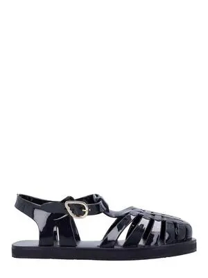 ANCIENT GREEK SANDALS Flat Sandal - Black