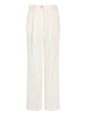Armani Exchange Wide-leg Trousers - White