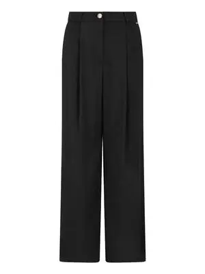 Armani Exchange Straight-leg Trousers - Black